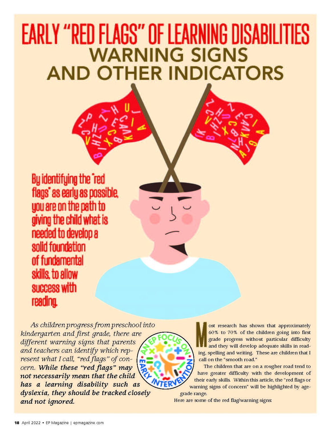 Early "Red Flags" of Learning Disabilities: Warning Signs and Other ...