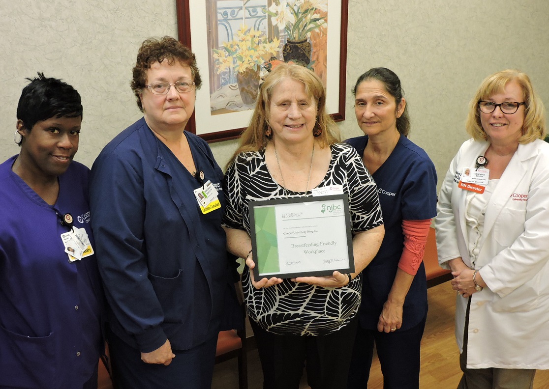 Cooper University Health Care Named “NJ Breastfeeding Friendly Worksite ...