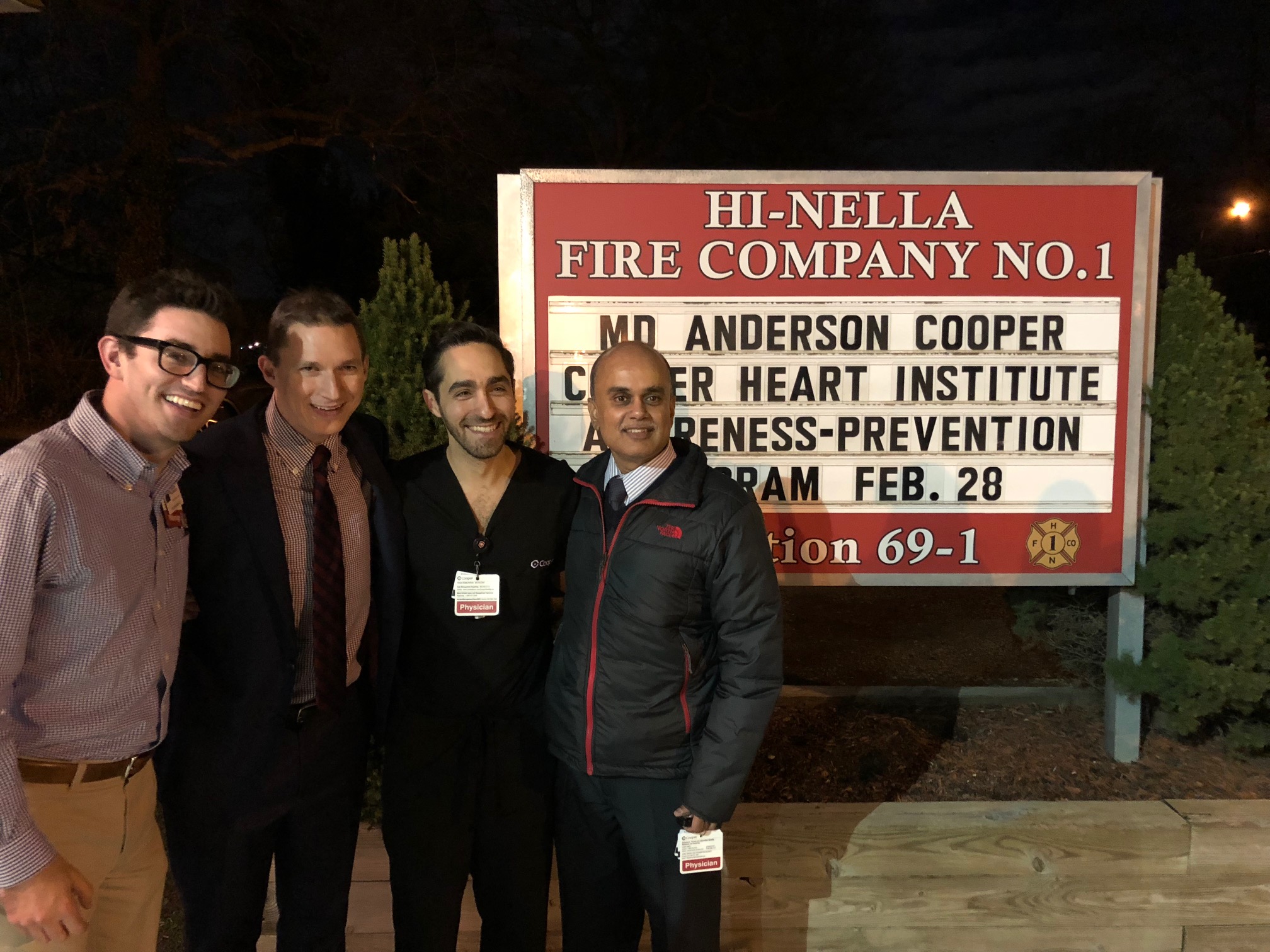 Cooper Community Health Visits Hi-Nella Fire Company - Inside Cooper