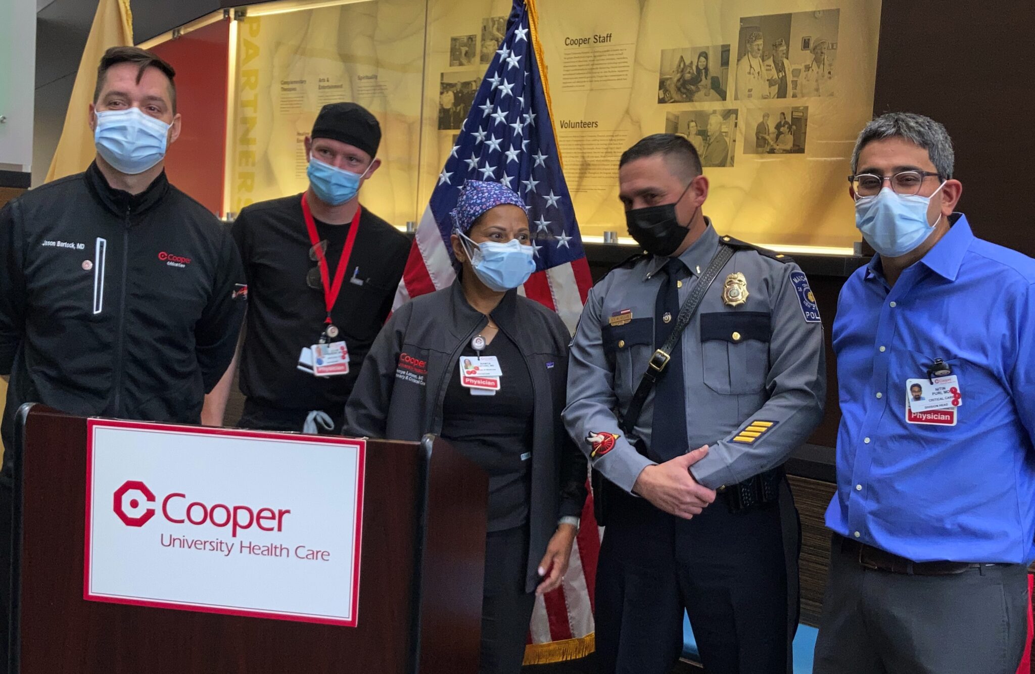 NJ Police Officer Returns to Cooper University Health Care to Thank ...