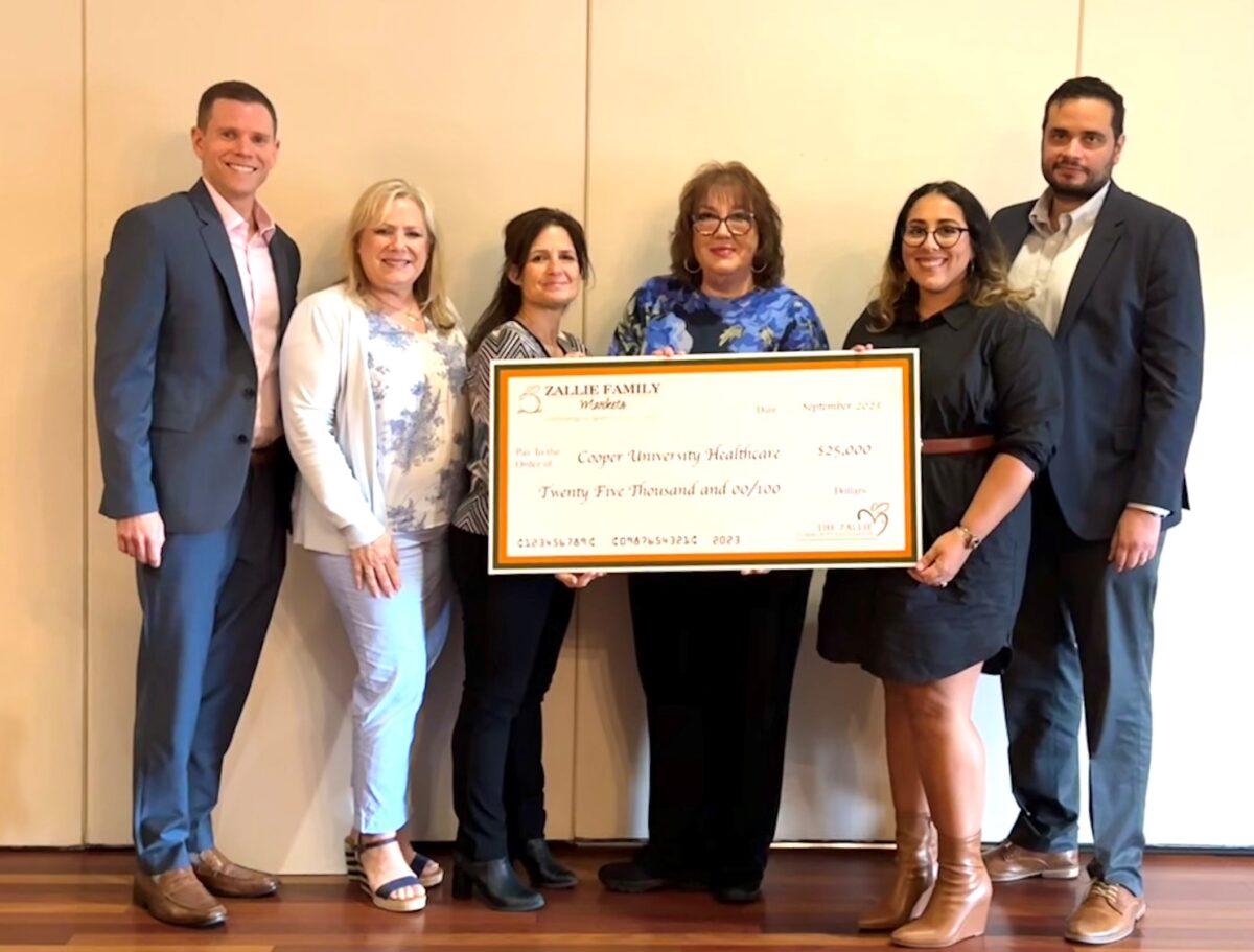 Cooper University Health Care Receives $25,000 Grant Through the Zallie ...