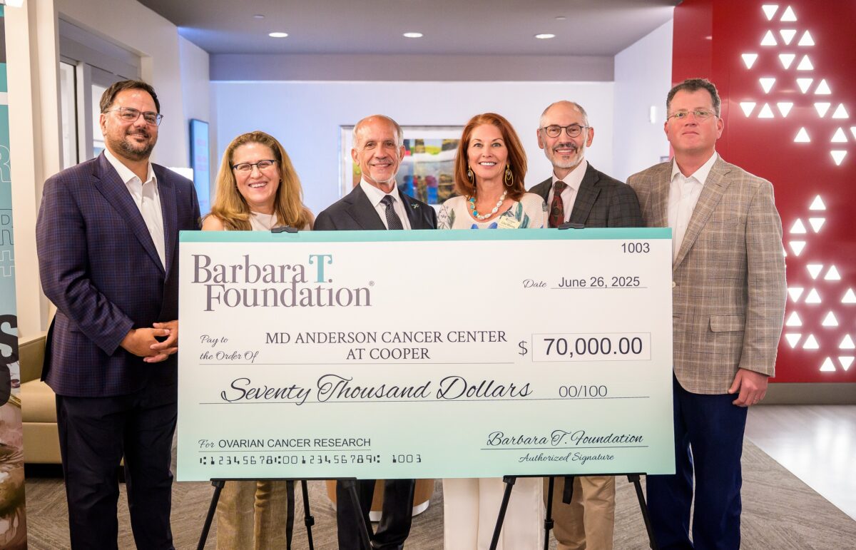 Hope for Ovarian Cancer Patients: The Cooper Foundation Receives $70,000 Donation from Barbara T ...